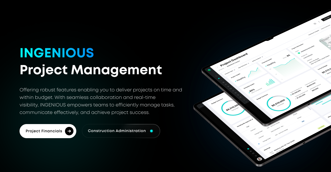 Construction Project Management Software for Complex Builds | INGENIOUS.BUILD